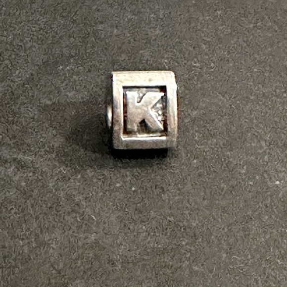 Pandora | Jewelry | Retired Pandora Letter K Alphabet Charm | Poshmark